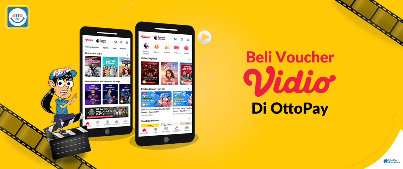 Beli Voucher Vidio di OttoPay - OttoPay